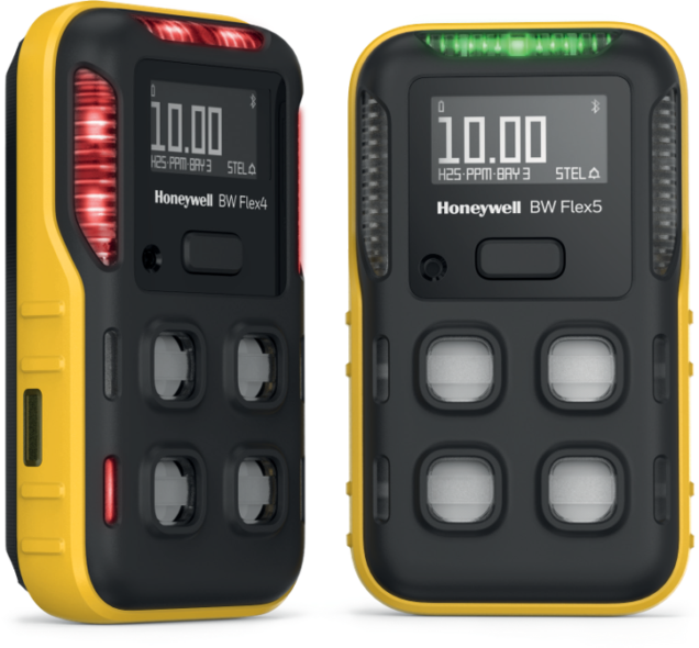 BW Flex4 (%LEL(IR) O2 H2S CO) gas detector - De Wolf Maritime Safety