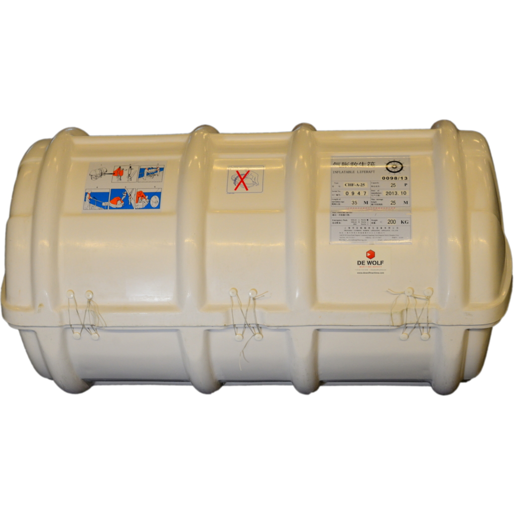 Liferaft TO 6 persons SOLAS/MED - De Wolf Maritime Safety