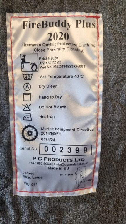 FireBuddy Plus 2020 Suit in bag - De Wolf Maritime Safety