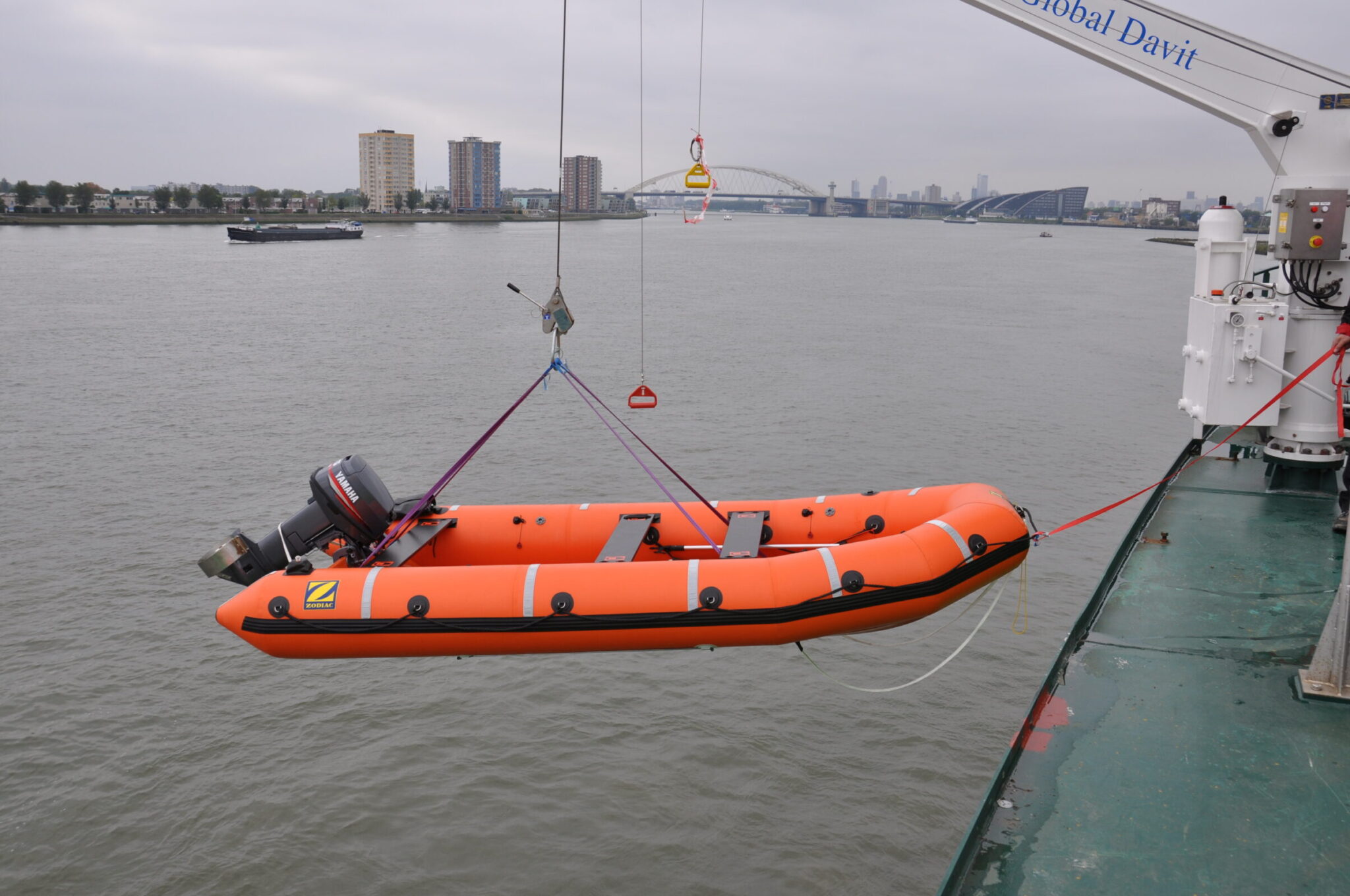 Rescue boat davit - De Wolf Maritime Safety