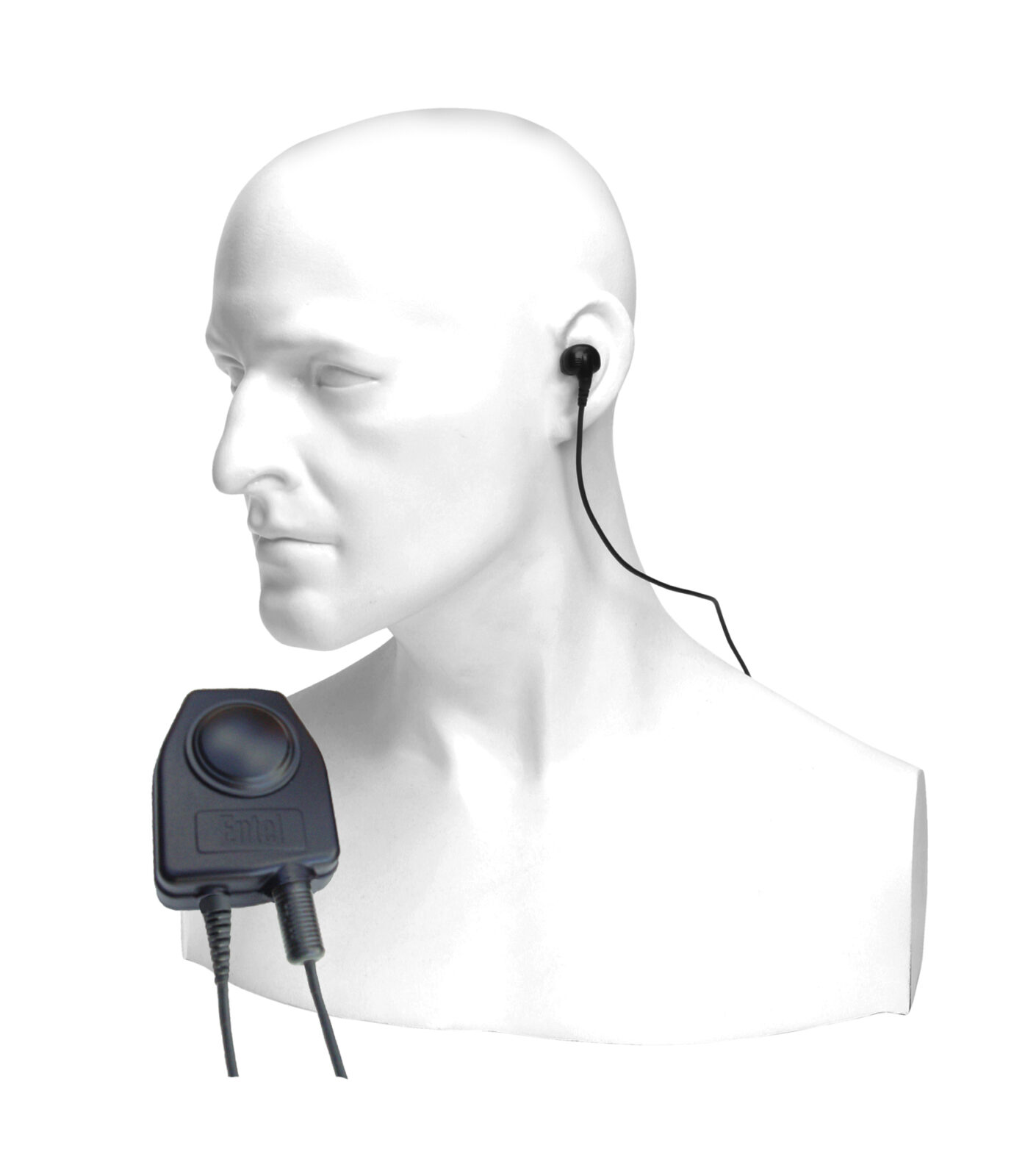 Bone Conductive Skull microphone, earpiece with PTT-C/DT9 - De Wolf ...