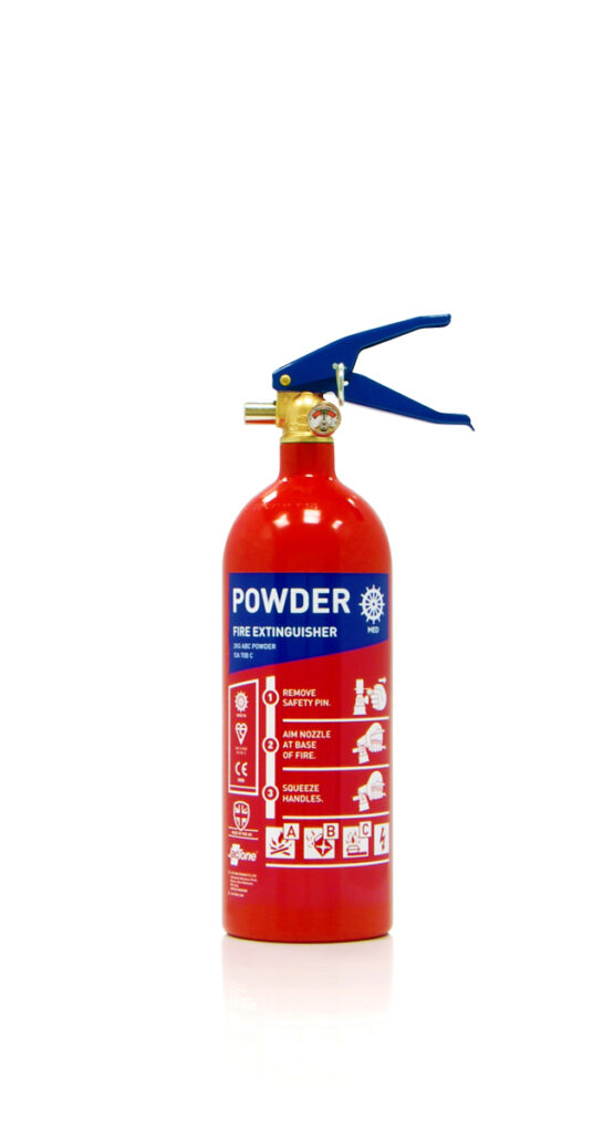 2kg Powder Extinguisher MER MED (SP) - De Wolf Maritime Safety