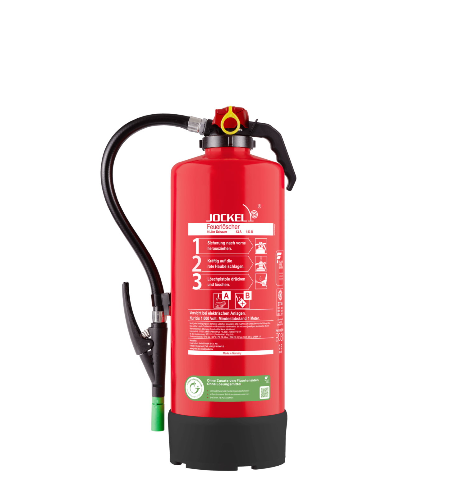 9L Foam PFAS-free Extinguisher SOLAS MED (CO) - De Wolf Maritime Safety