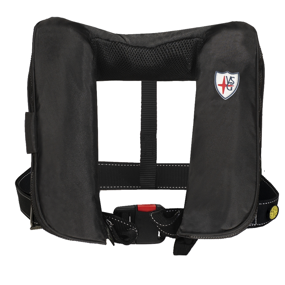 Inflatable lifejacket Skipper 275N black EVO - De Wolf Maritime Safety